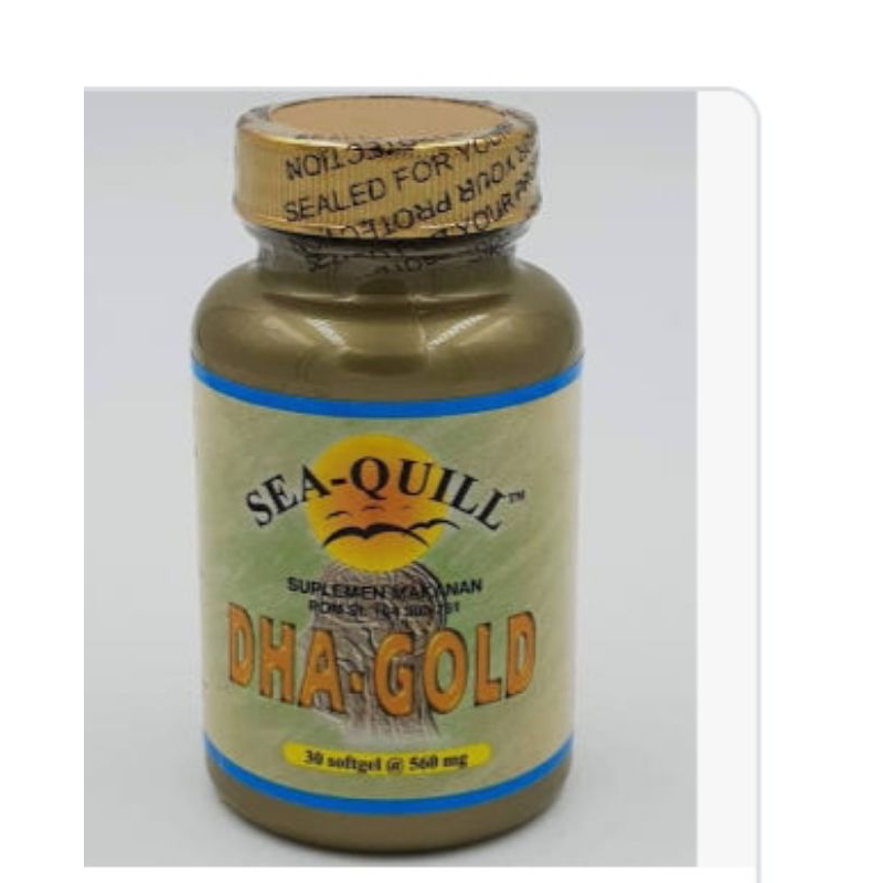 Jual Sea Quill DHA Gold (30) vitamin otak untuk daya ingat | Shopee ...