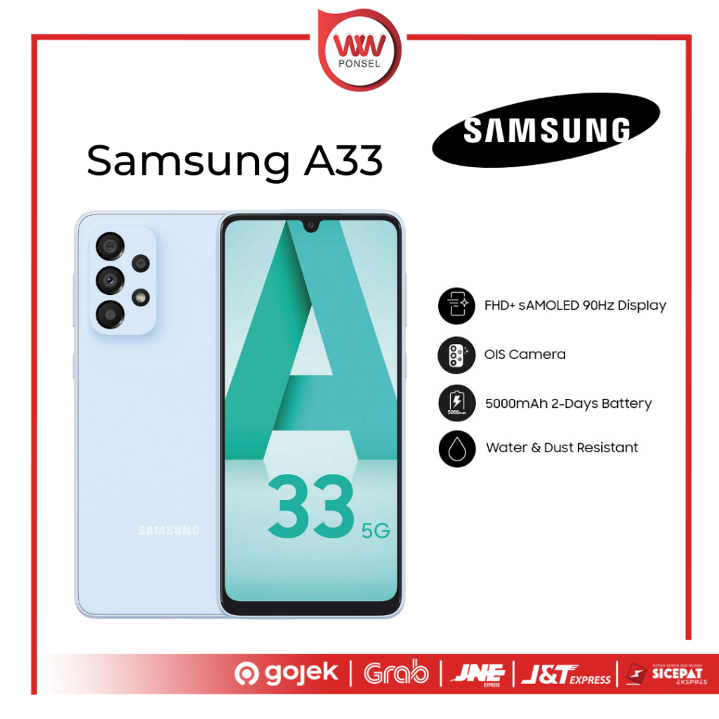 Jual Hp Samsung Galaxy A33 5G Ram 8GB Internal 256GB Garansi Resmi ...
