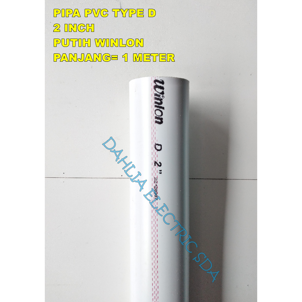 Jual PIPA PVC 2 INCH PANJANG 1 METER PUTIH WINLON | Shopee Indonesia