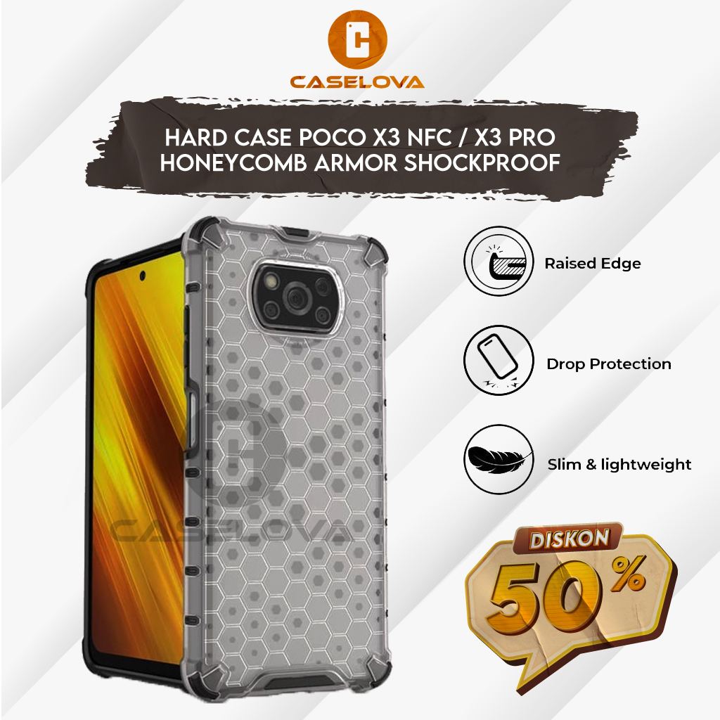 Jual Hard Case Poco X3 NFC / X3 Pro Honeycomb Armor Shockproof | Shopee Indonesia