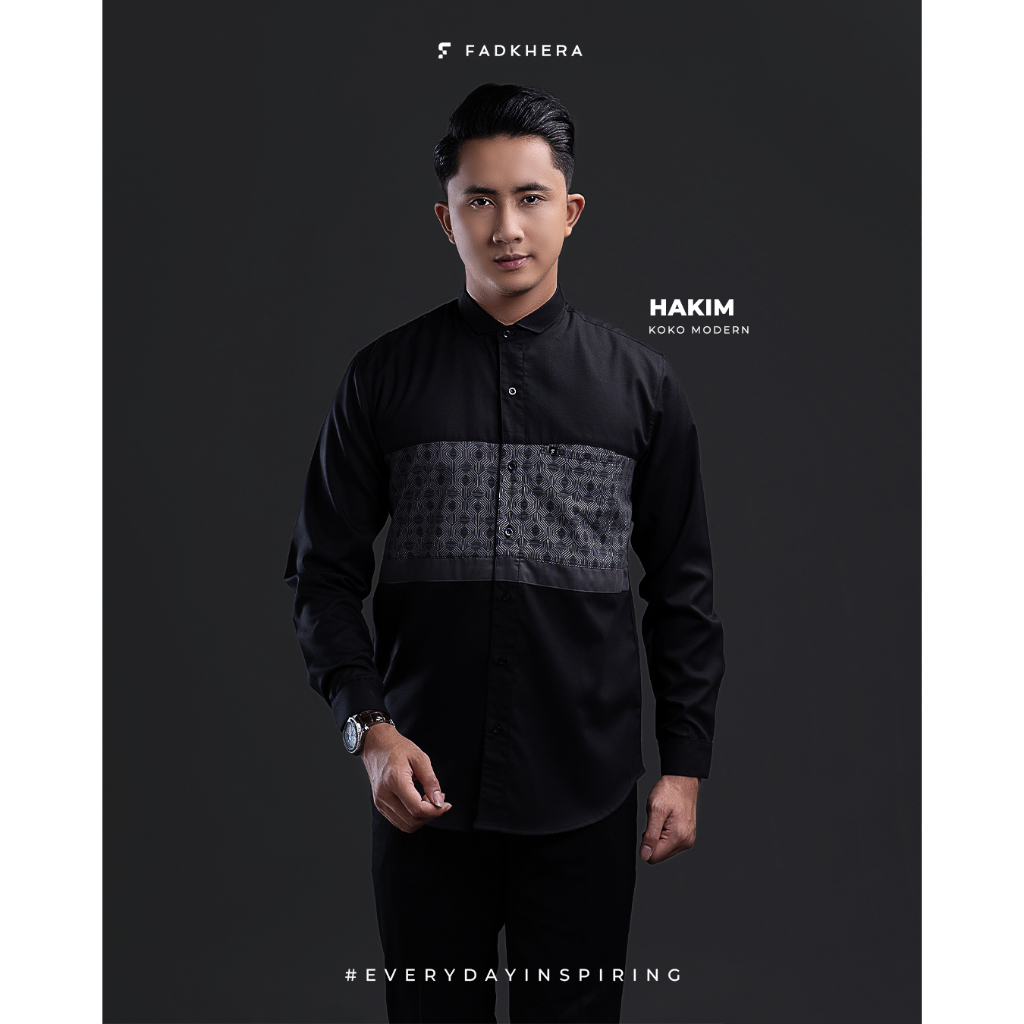 Jual Koko Modern - Fadkhera HAKIM | Kemeja Muslim Pria | Shopee Indonesia