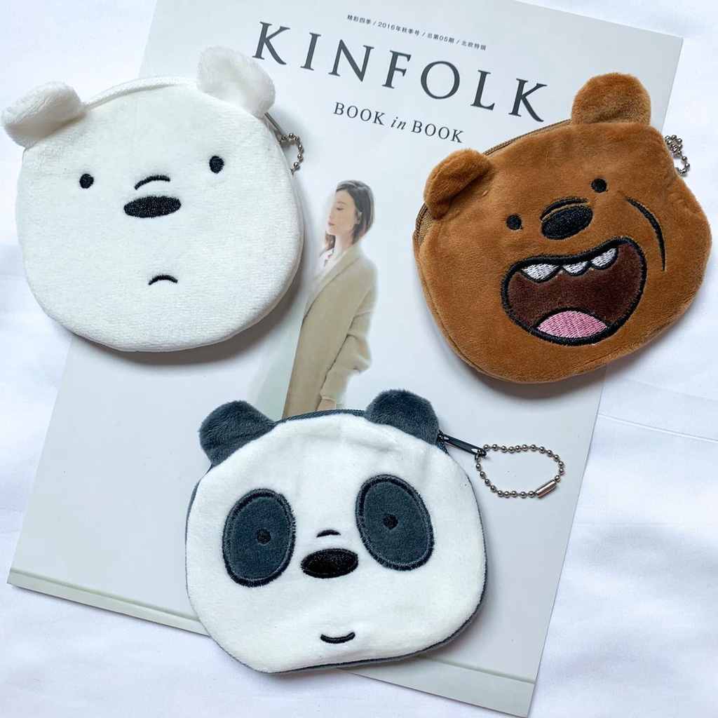 Jual Dompet Koin We Bare Bears Pouch WBB Ice Bear Pan Pan Grizzly Coin ...