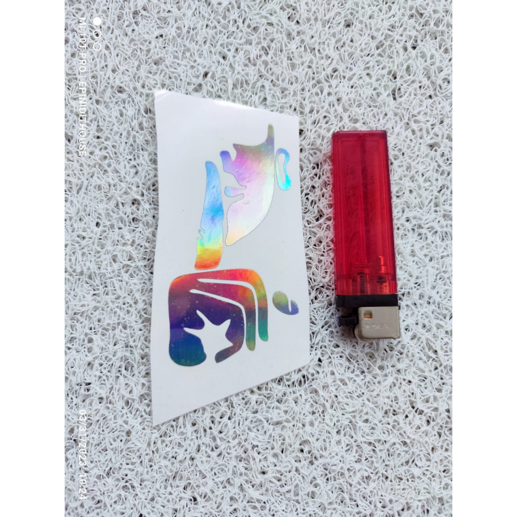 Jual Stiker Siluet Sstt Diam Viral Gaul Hologram Spakbor Motor Helm ...