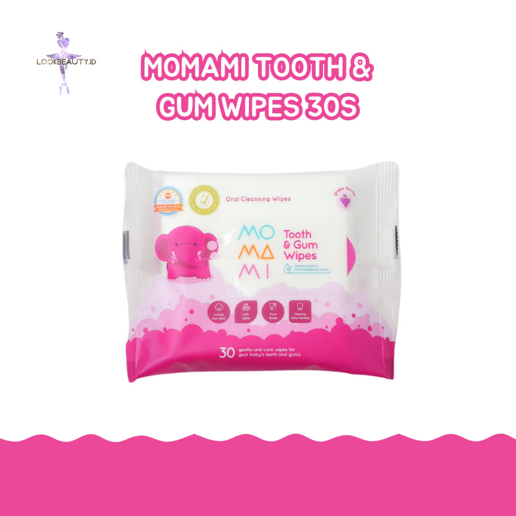 Jual [LB] MOMAMI TOOTH & GUM WIPES 30S- ANTIBACTERIAL WIPES 10S 60S ...