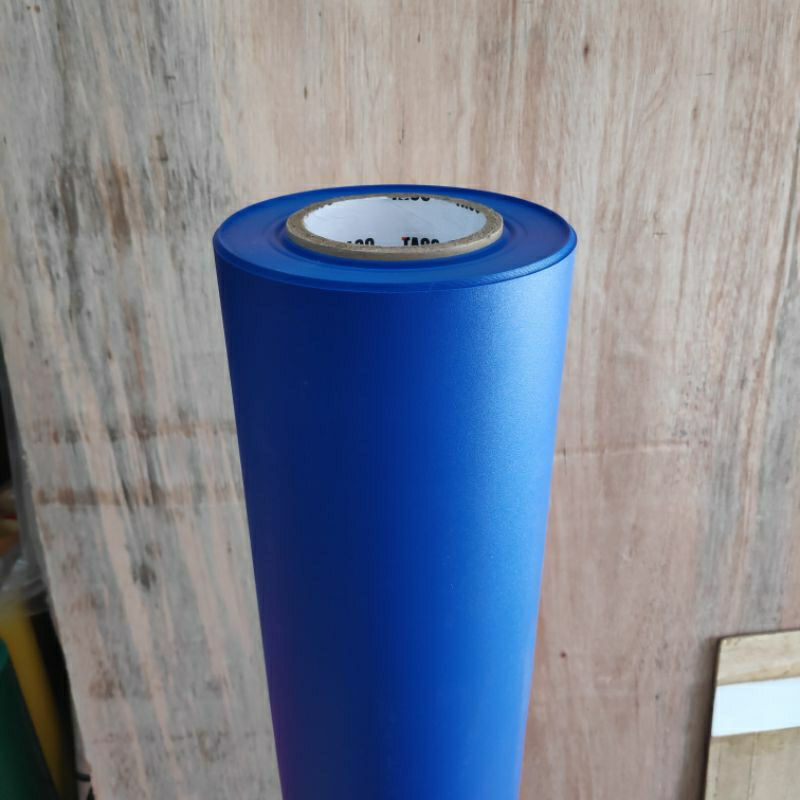 Jual PVC Sheet Decco Deco Taco Sheet Supercon - Blue Biru Doff Kulit ...
