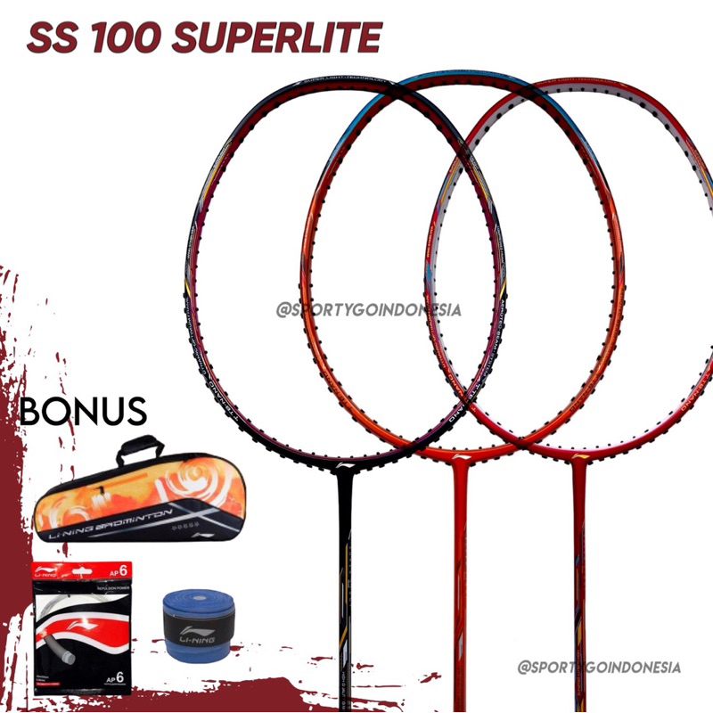 Jual READY!! RAKET LINING SS 100 SUPERLIGHT / SUPER SERIES SS100 LITE ...
