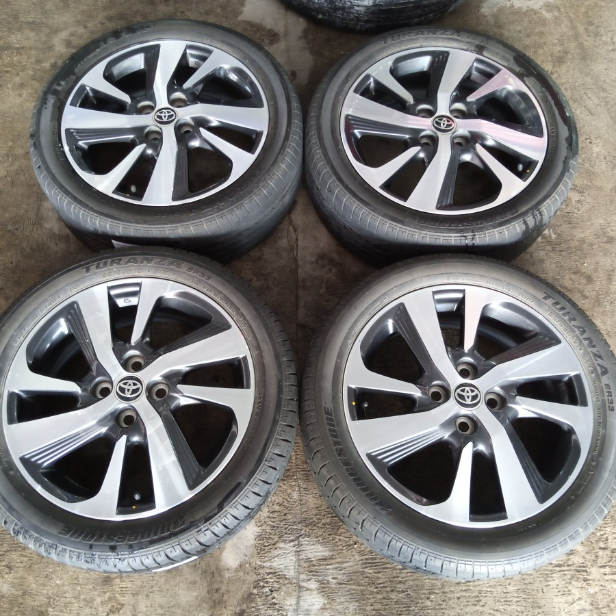 Jual VELG MOBIL SECOND STANDAR YARIS TRD RING 16 PCD 4X100 + BAN(2) 195 50 R16 | Shopee Indonesia