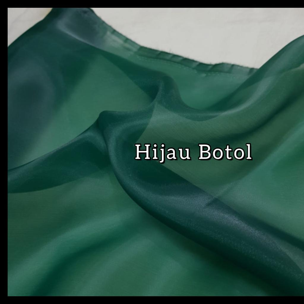 Jual Kain Organza/Kain kaca Organza/Kain Organsa Polos | Shopee Indonesia