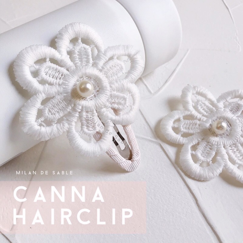 Jual Canna Hairclip - Baby kids hairclip / lace snap clip / Jepit ...