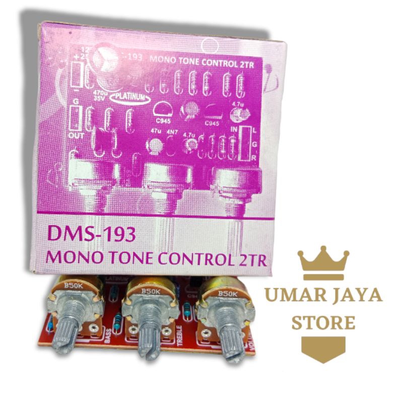 Jual KIT TONE CONTROL 2 TR DMS-193 MONO TONE CONTROL ACTIVE DMS 193 ...