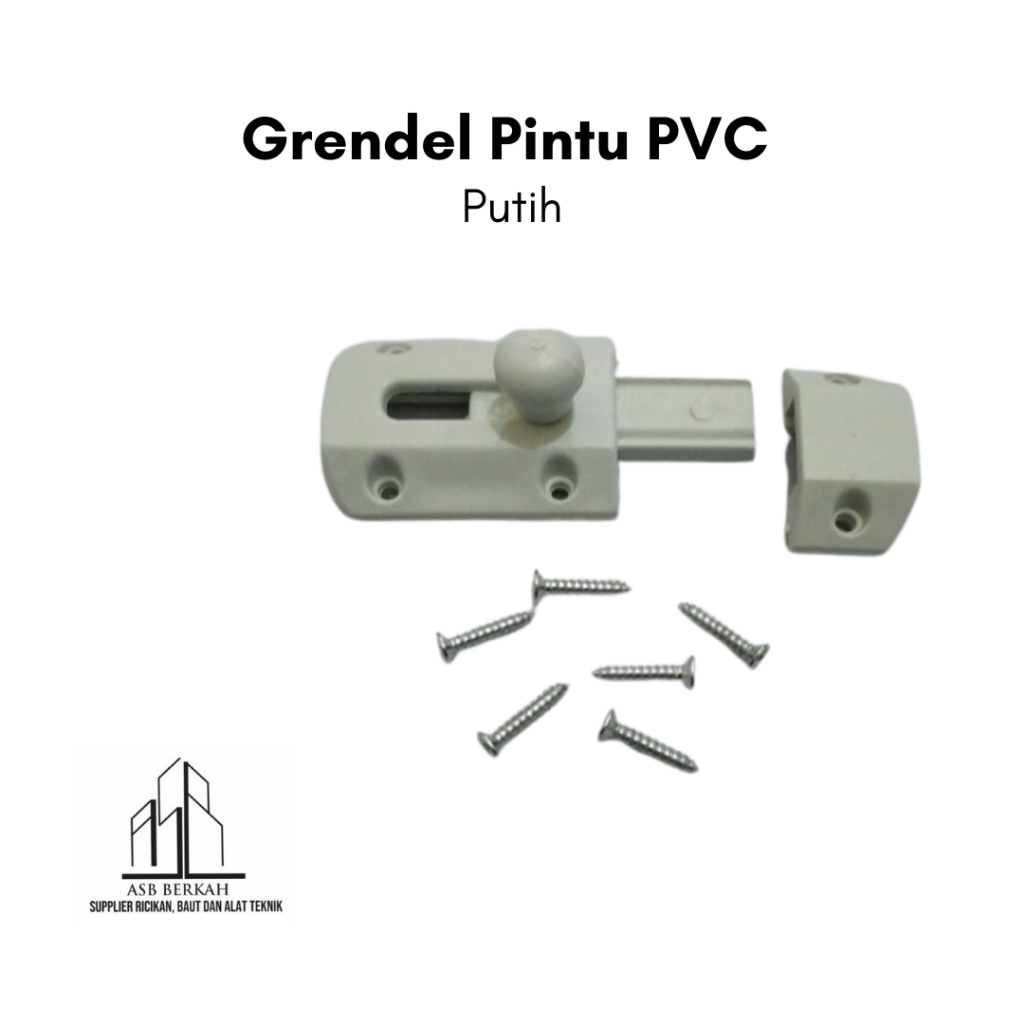 Jual Grendel Pintu PVC Grendel Kamar Mandi PVC | Shopee Indonesia