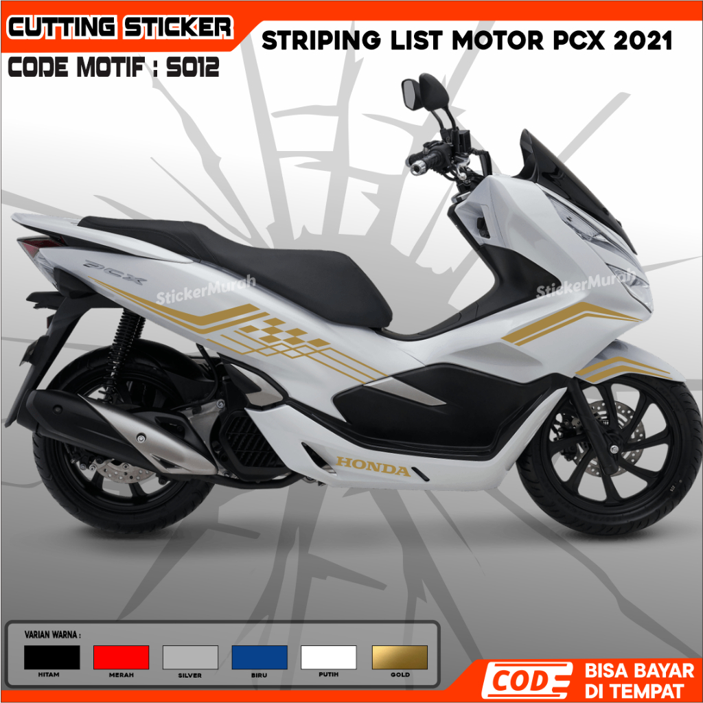 Jual STICKER CUTTING LIST STRIPING PCX 2021 CODE S012 LIST PCX MURAH ...