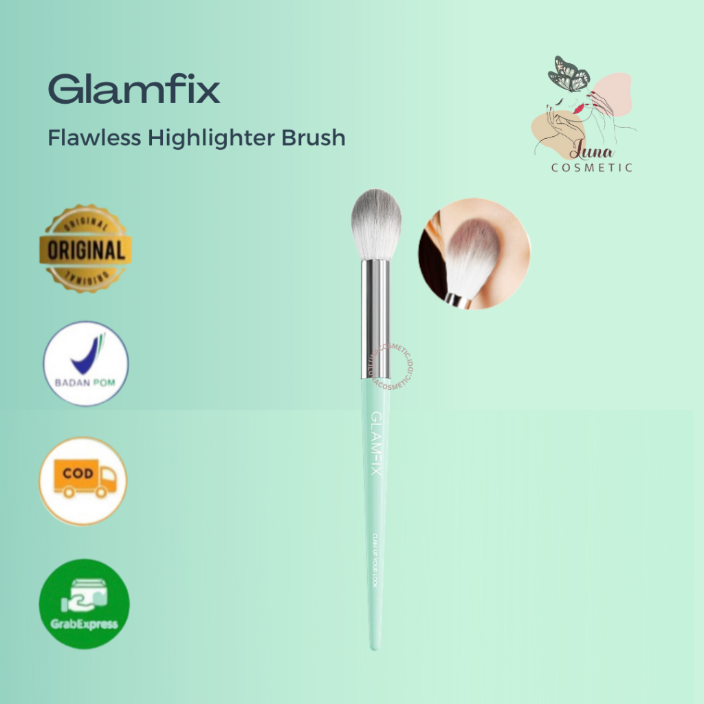 Jual GLAMFIX Flawless Highlighter Brush Make Up 1 Pcs _ Kuas Make Up ...