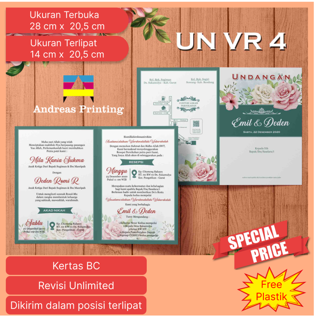 Jual Undangan Pernikahan Viral (VR4) | Shopee Indonesia