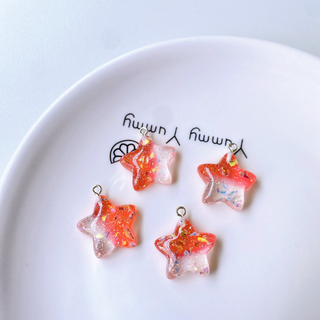 Jual 1 pcs Charm Liontin Resin - BINTANG STAR | Shopee Indonesia