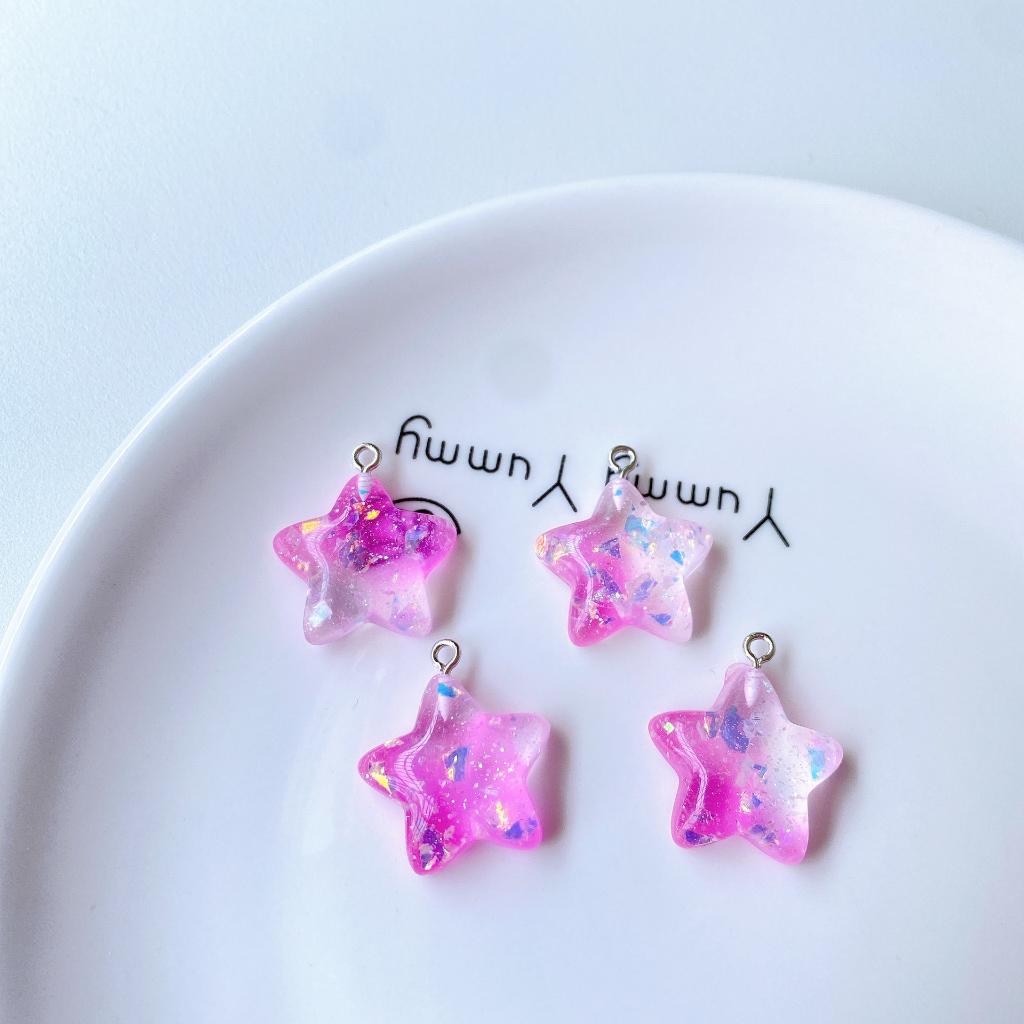 Jual 1 pcs Charm Liontin Resin - BINTANG STAR | Shopee Indonesia