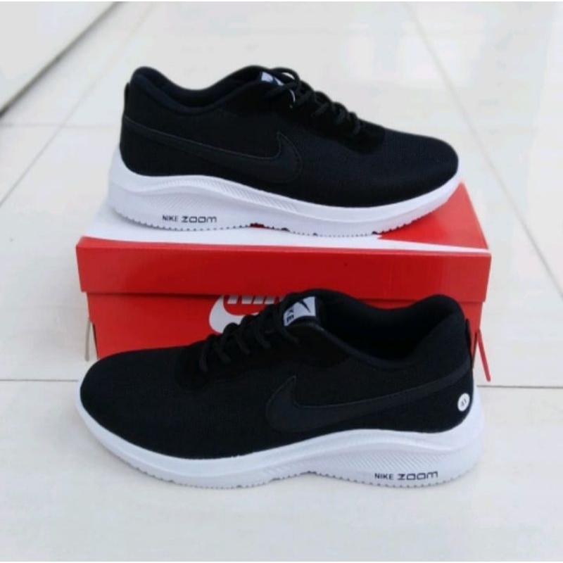 Jual SEPATU SNEAKERS HITAM PUTIH COWOK CEWEK/SEPATU SEKOLAH/SEPATU ...
