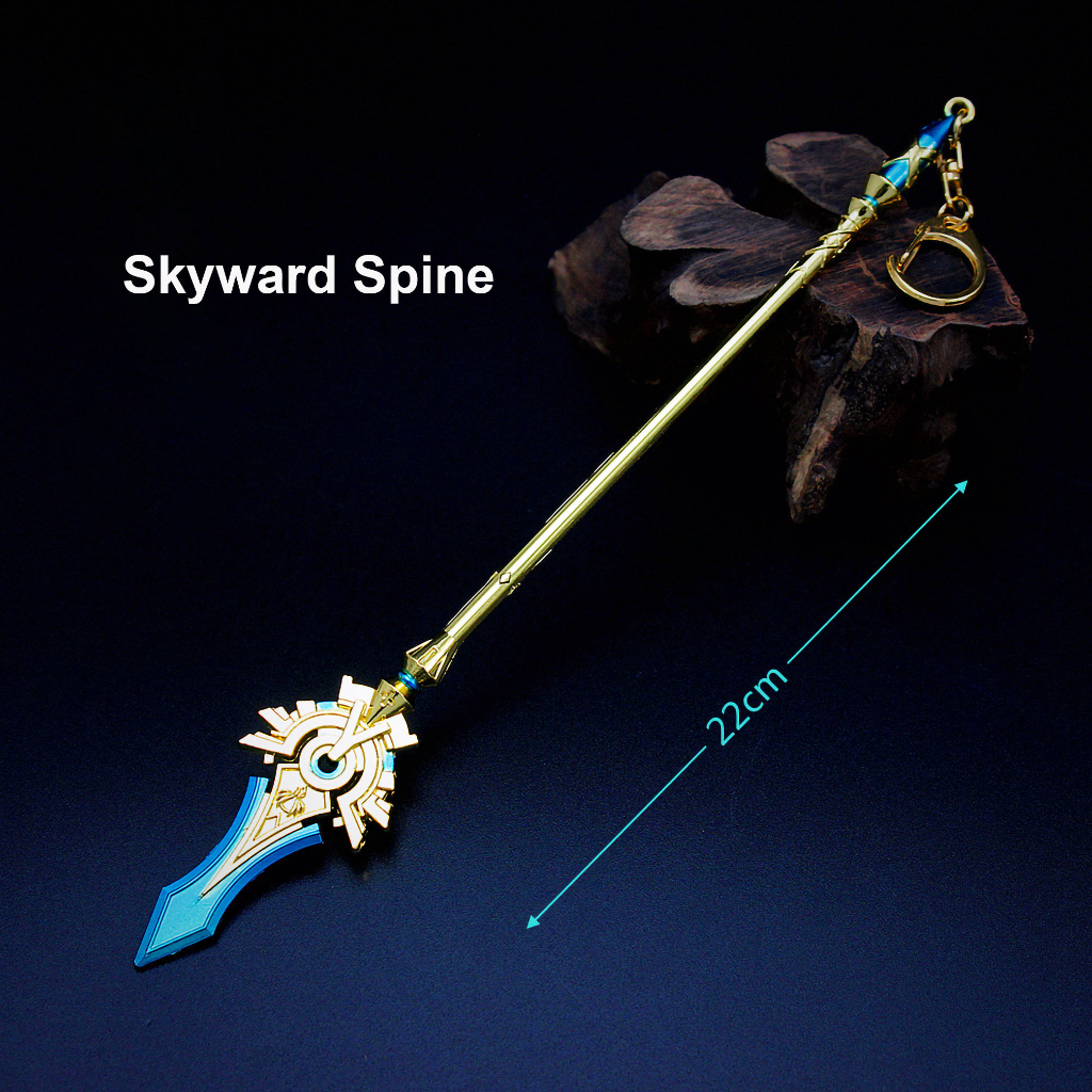 Jual Gantungan Kunci Anime Genshin Impact Tombak Spear Spine Staff ...