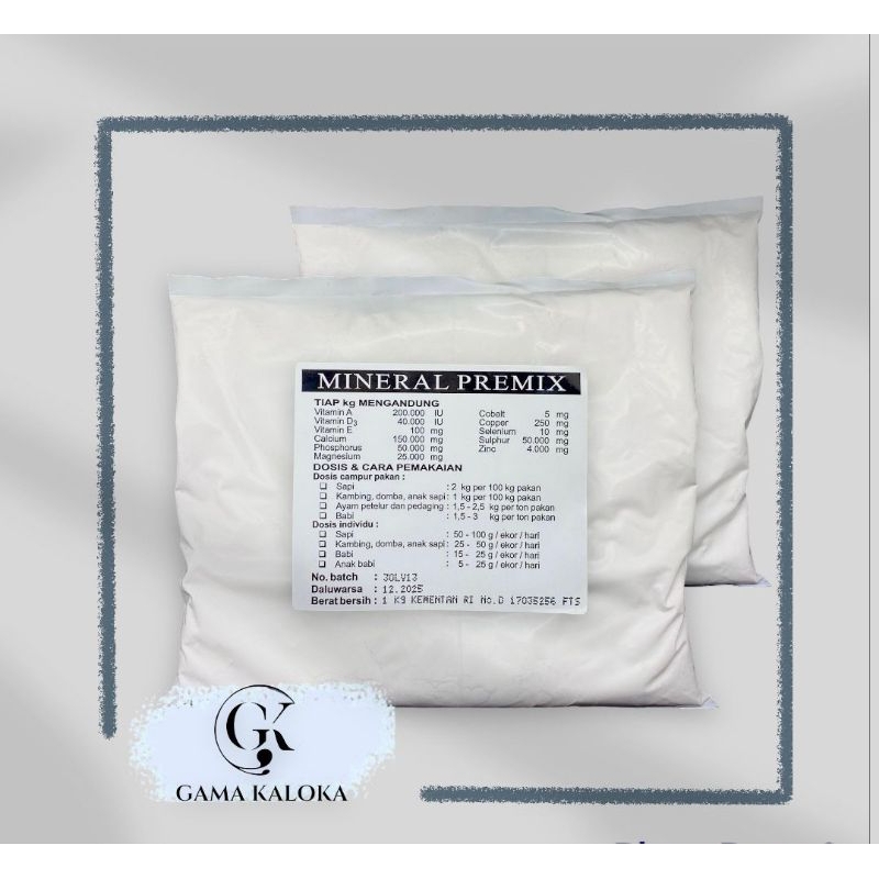 Jual Mineral Premix TMC 1 kg Sapi Kambing (Mineral Multivitamin AD3E) | Shopee Indonesia