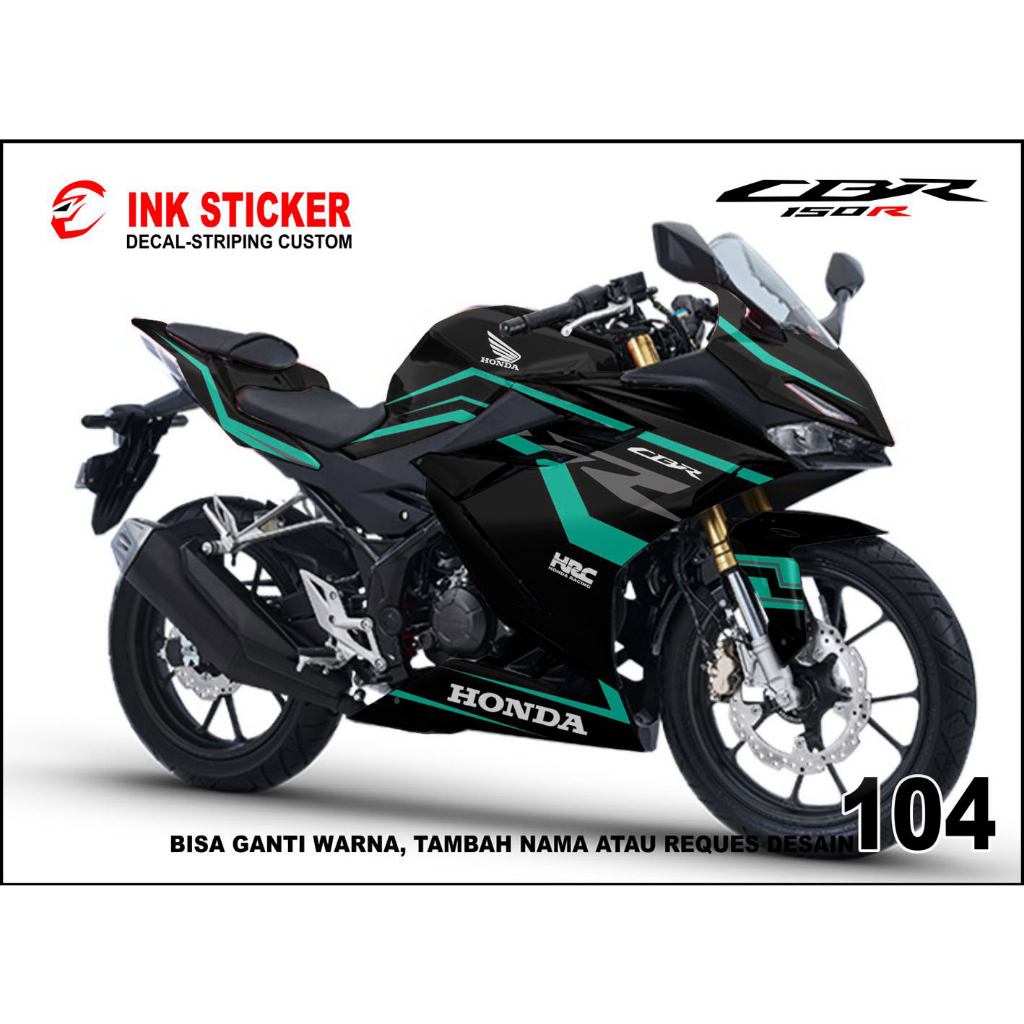 Jual Sticker Decal All New CBR 150 R 2021, 2022 104 strip ijo fullbody ...
