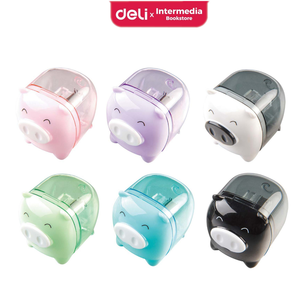 Jual Deli E0557 Rautan Pensil 1 Lubang Bentuk Pig | Shopee Indonesia