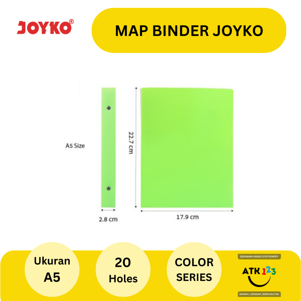 Jual JOYKO Map Binder / Buku Binder / Binder Kuliah Merk Joyko A5-TSPL ...