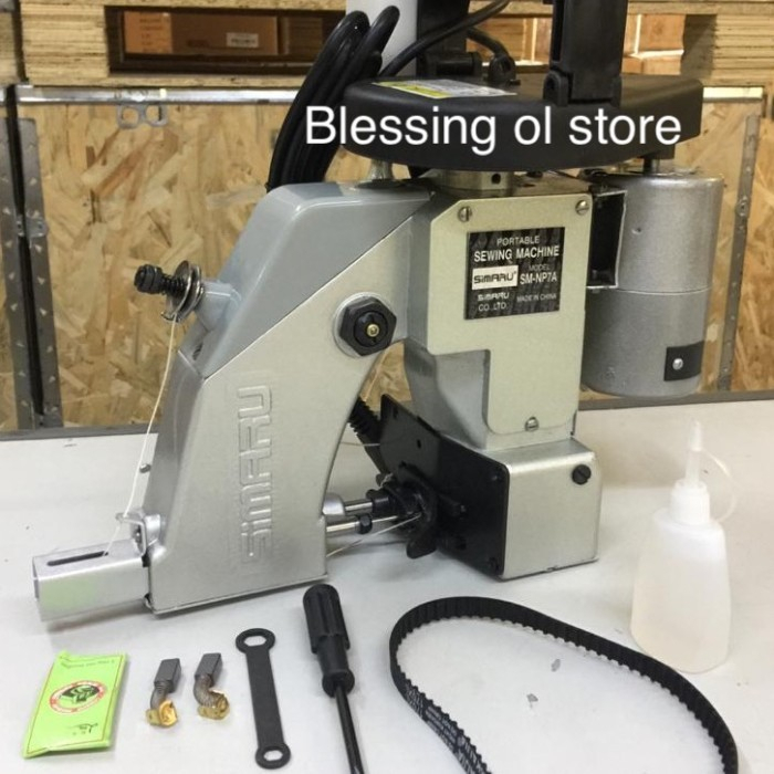 Jual MESIN JAHIT KARUNG SHIMARU BERAS PORTABLE NP-7A /JAHIT KARUNG ...