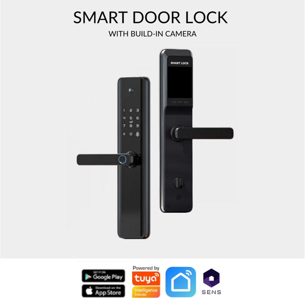 Jual SENS Smart door lock - Kunci pintu digital dengan camera tuya ...