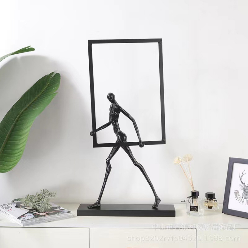 Jual Pajangan Meja Patung Modern Black / Human Figure Statue EB Home ...