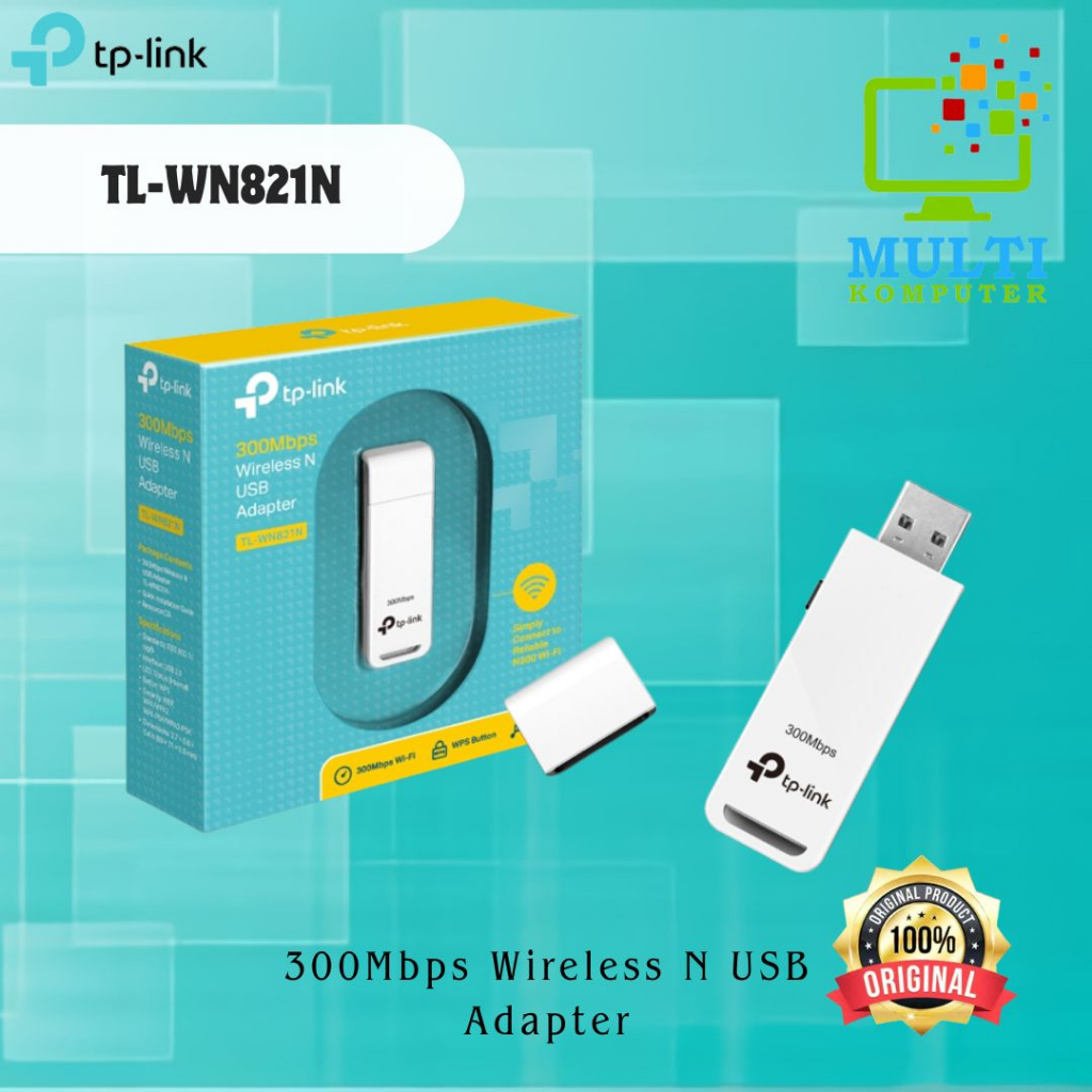 Jual TP-LINK TL-WN821N 300Mbps Wireless N USB Adapter | Shopee Indonesia