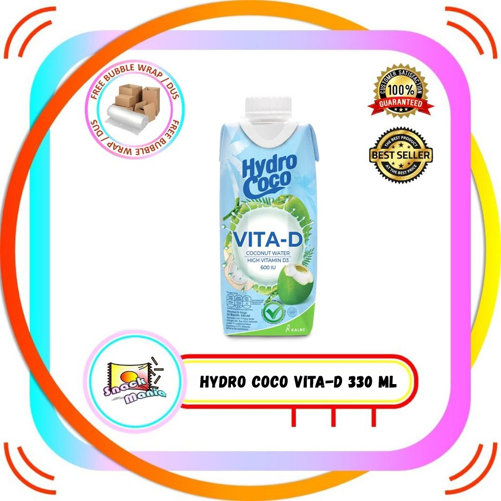 Jual Hydro Coco Air Kelapa VITA D 330 ml Hydrococo Coconut Water ...