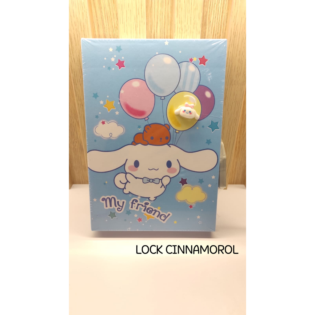Jual DIARY LOCK SANRIO CINAMMOROL DIARY KUNCI SANRIO KUROMI NOTEBOOK ...