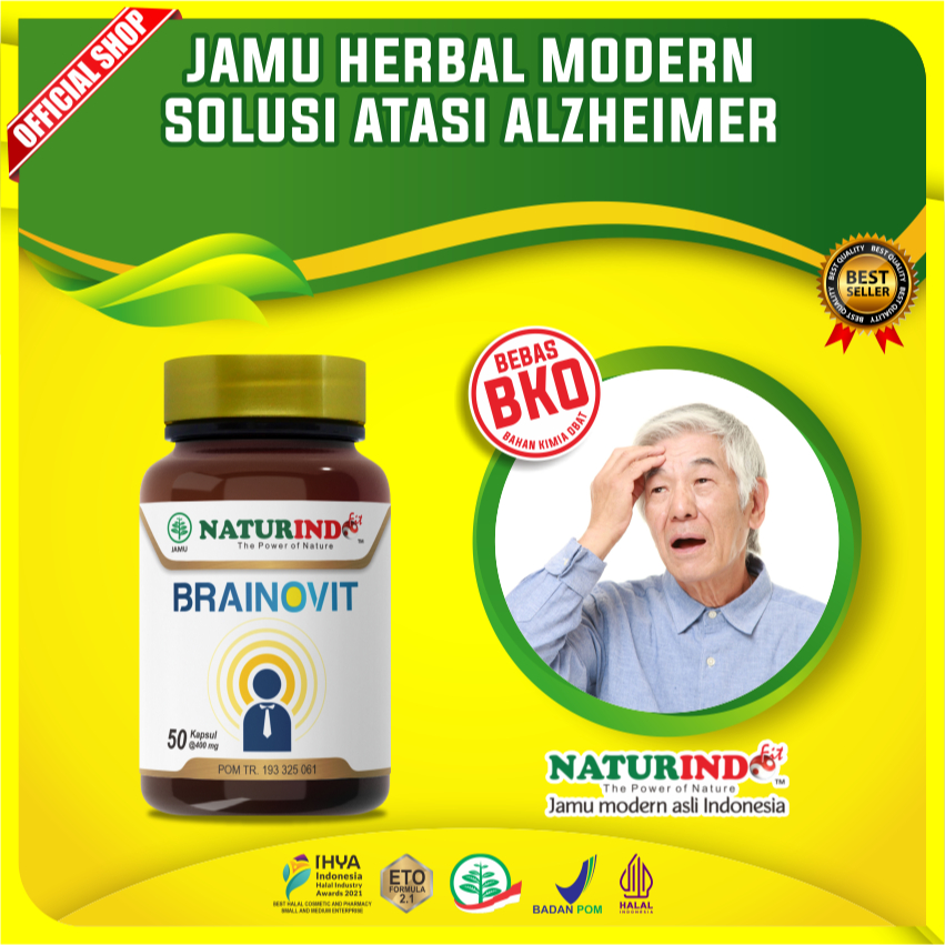 Jual Obat Alzheimer Lupa Ingatan Dewasa Dan Lansia Herbal BRAINOVIT ...