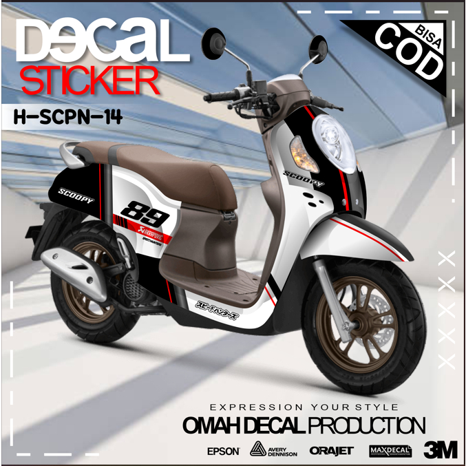 Jual DECAL SCOOPY FULL BODY VARIASI AKSESORIS DEKAL STIKER STRIPING ...