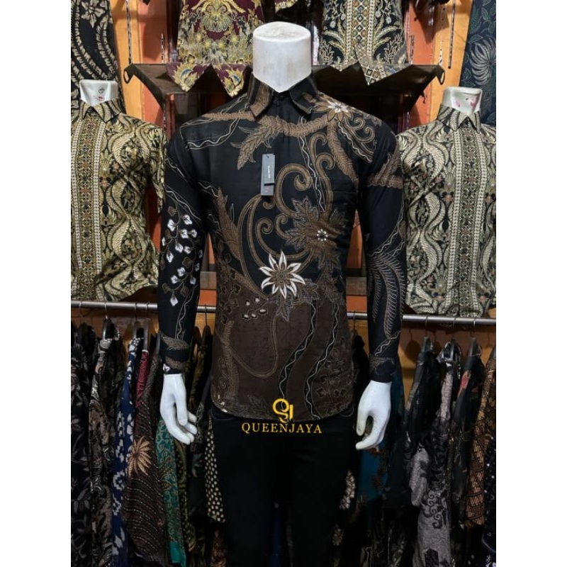 Jual Queen Jaya Batik Pria Slimfit Jaya Batik kemejan batik slimfit ...