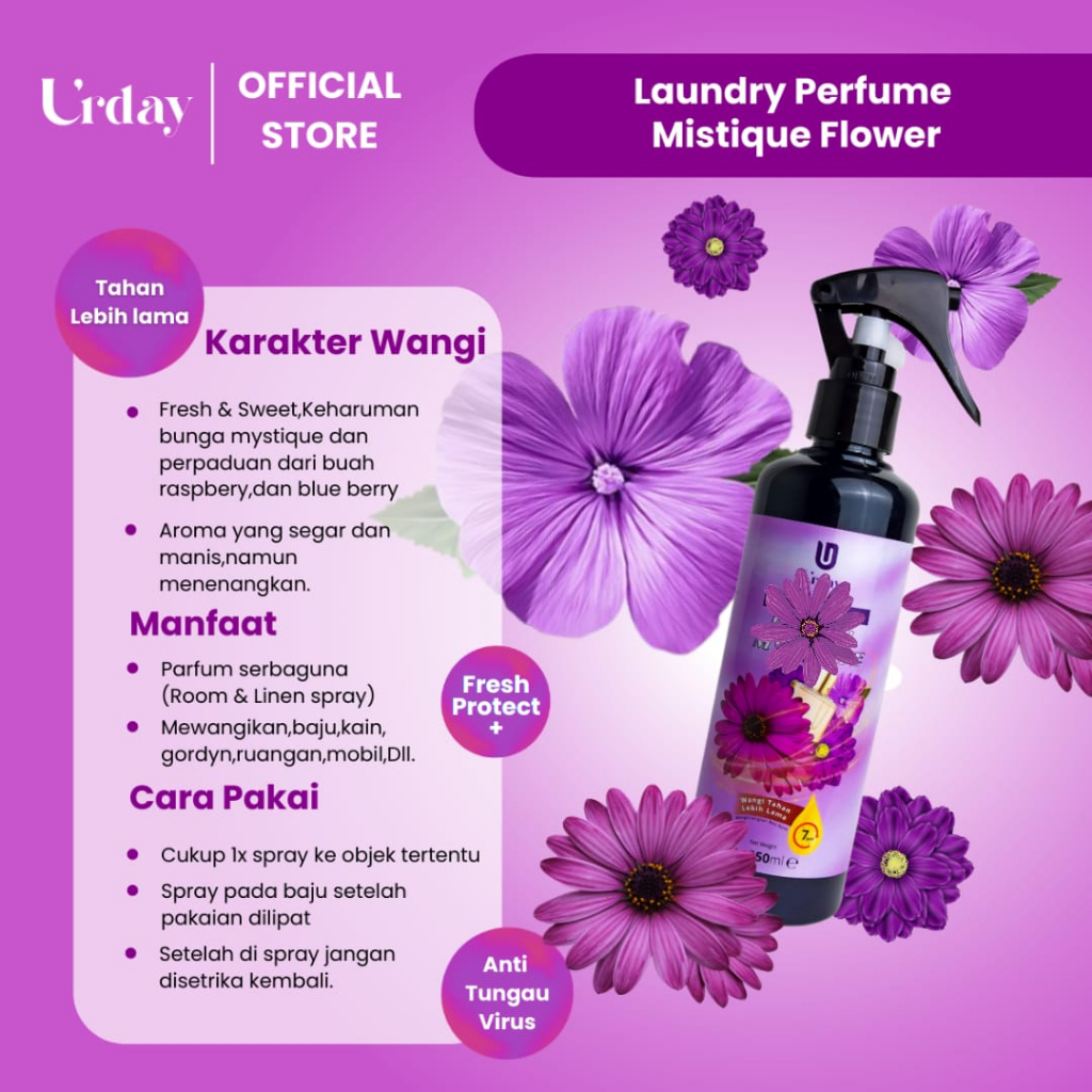 Jual Parfum Laundry Bunga Downle Mystique Grade A+ -Room & Linen Spray ...