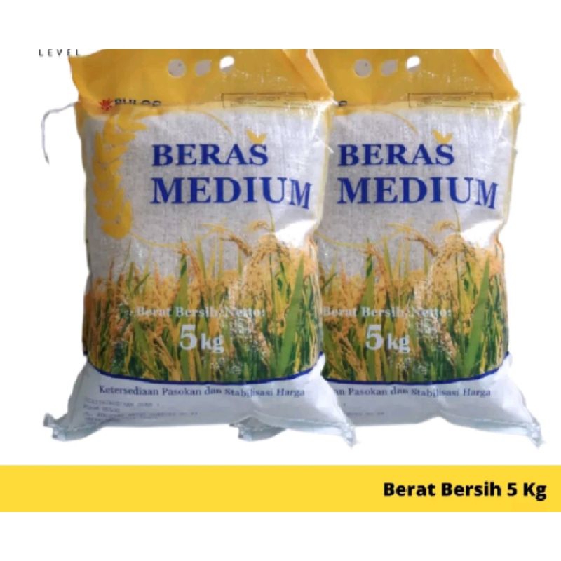 Jual Beras Bulog Medium 5kg | Shopee Indonesia