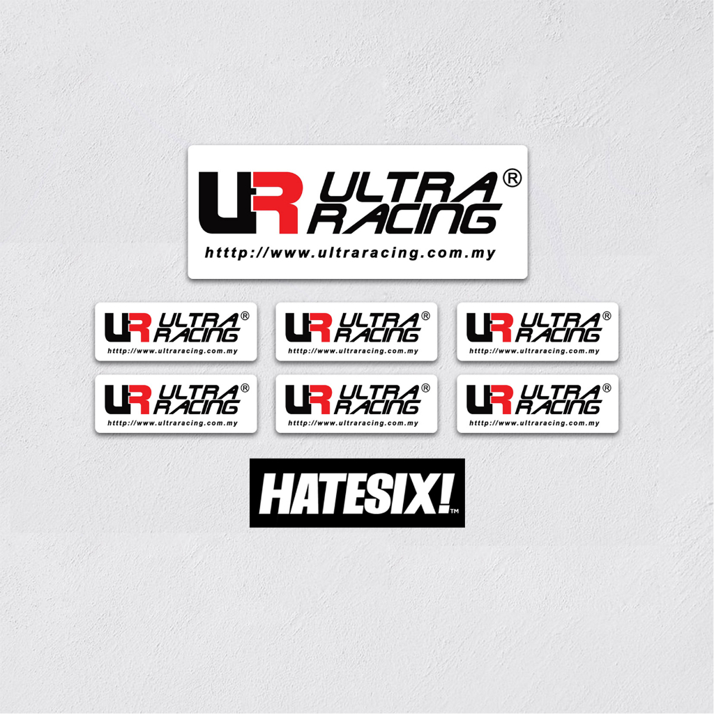 Jual Sticker Decal Ultra Racing Hatesix | Shopee Indonesia