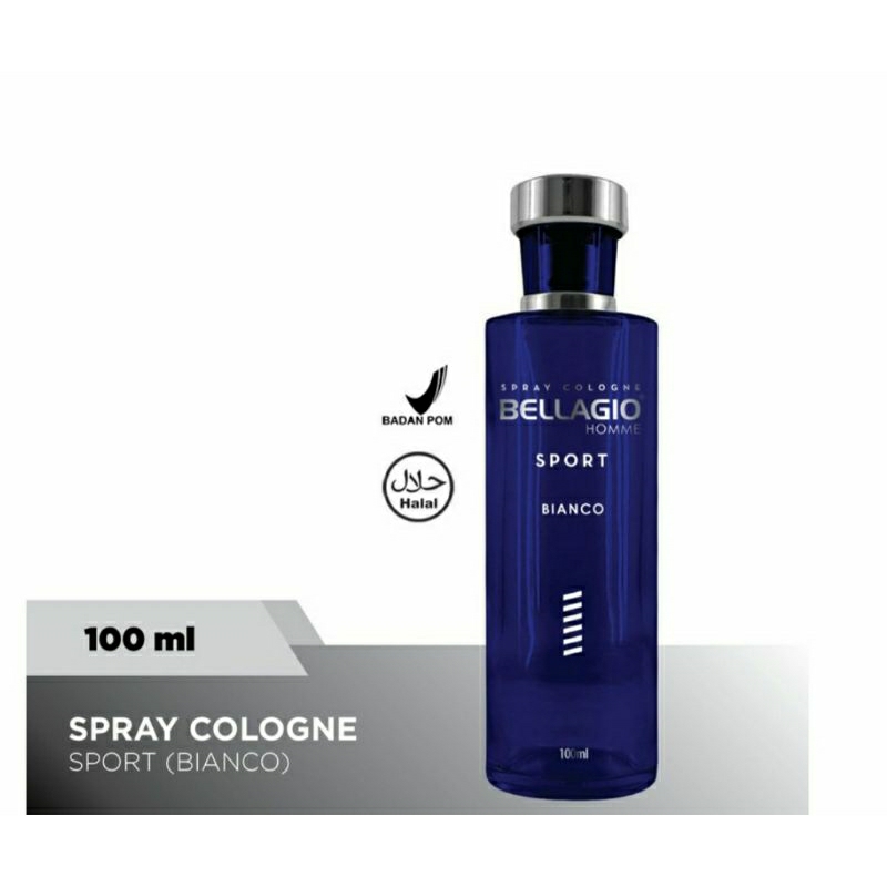 Jual BELLAGIO Homme Sport Spray Cologne Parfum Bianco 100 ml | Shopee ...