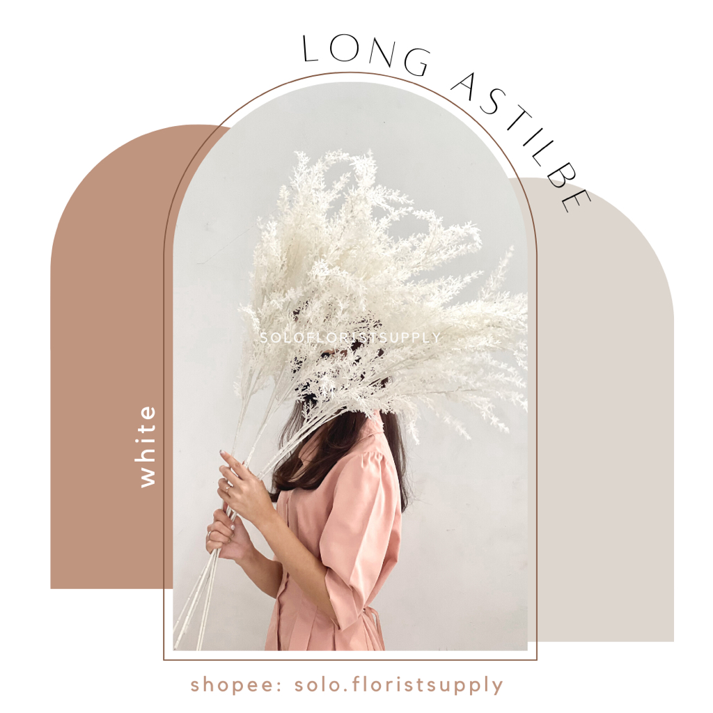 Jual LONG ASTILBE CHINENSIS ARTIFICIAL Bunga Astilbe Tangkai Panjang ...