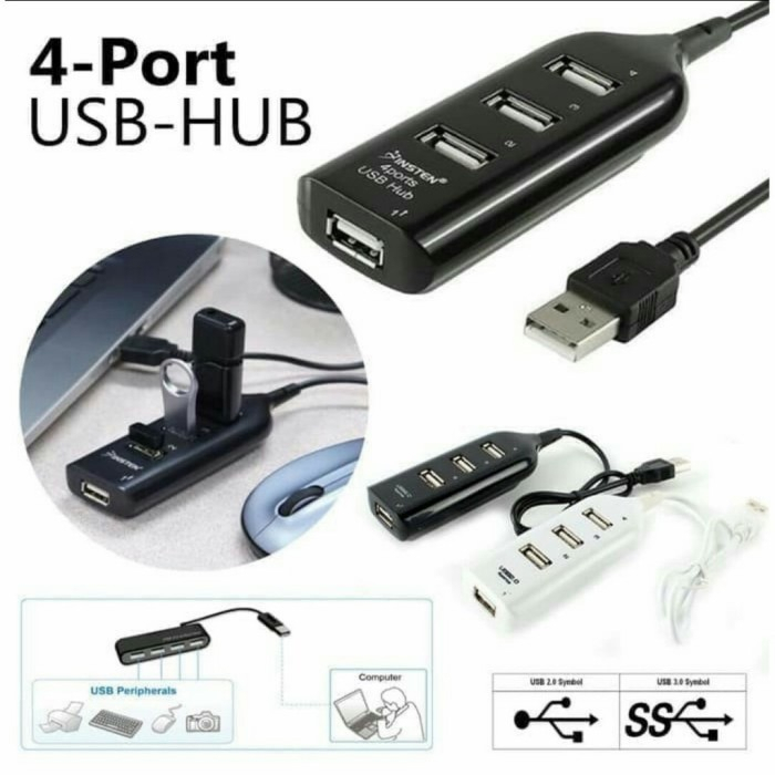 Jual USB Hub 4 Port Kabel USB 4 IN 1 TERMINAL USB PORT 2.0 Cable ...