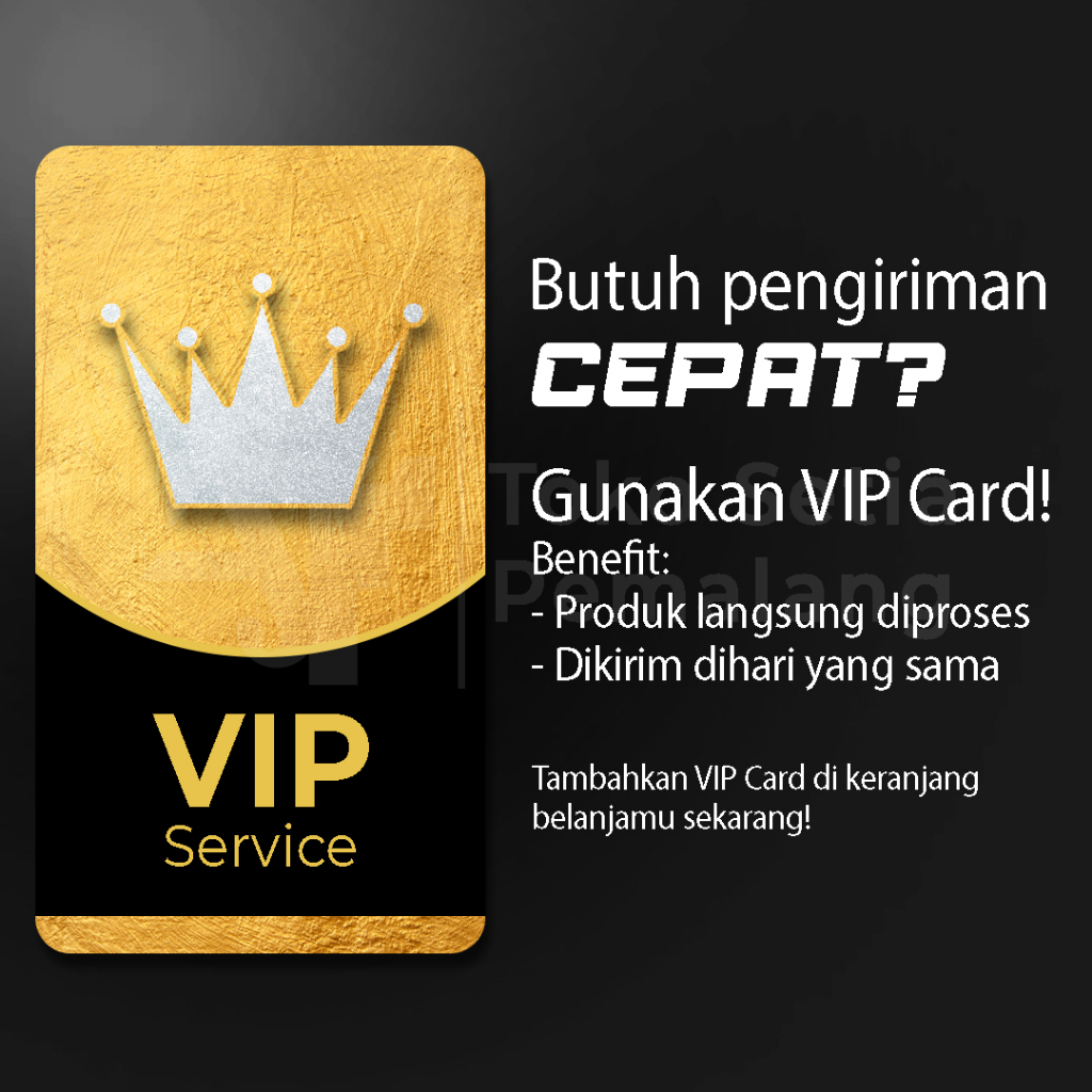 Jual VIP Card pengiriman lebih cepat untuk kebutuhan mendadakmu ...