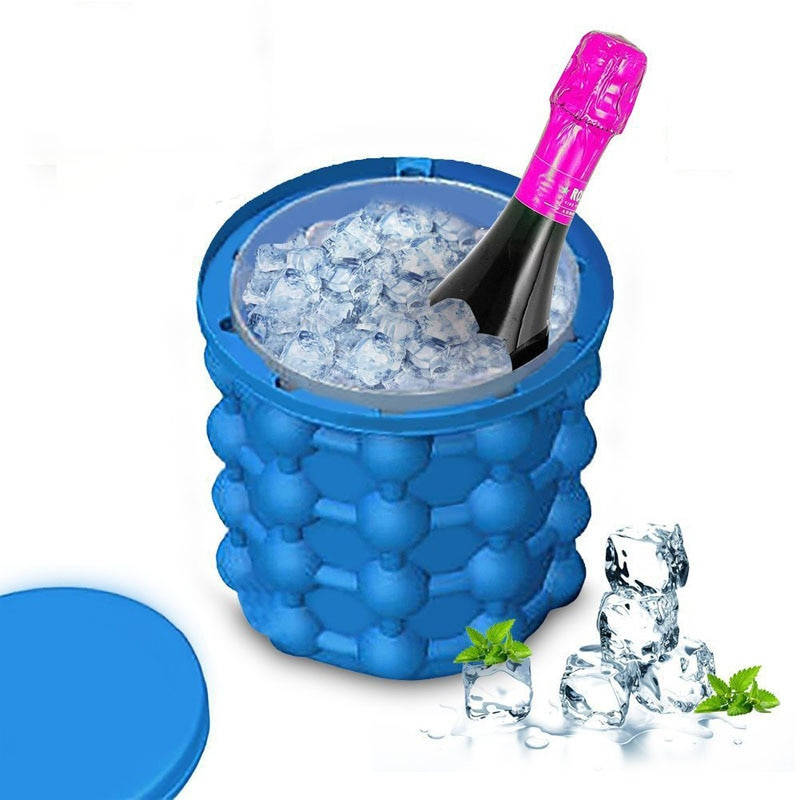 Jual Ice Genie Tempat Es Batu Ice Cube Bucket 3D Silicone Mold - C01 ...