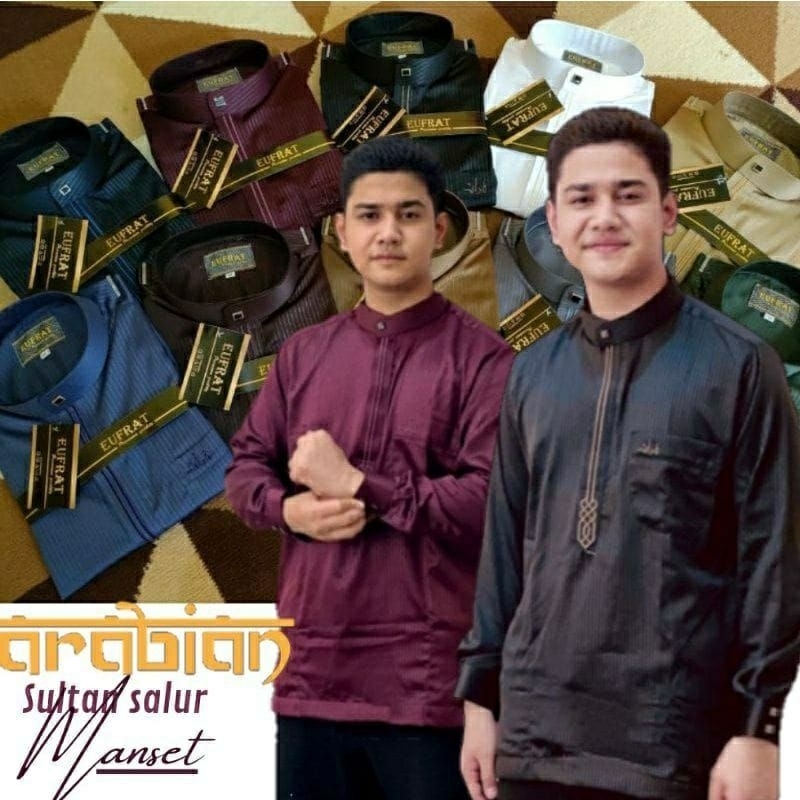 Jual BAJU KOKO MELAYU BORDIR LENGAN PANJANG PRIA DEWASA EUFRAT SULTHAN ...