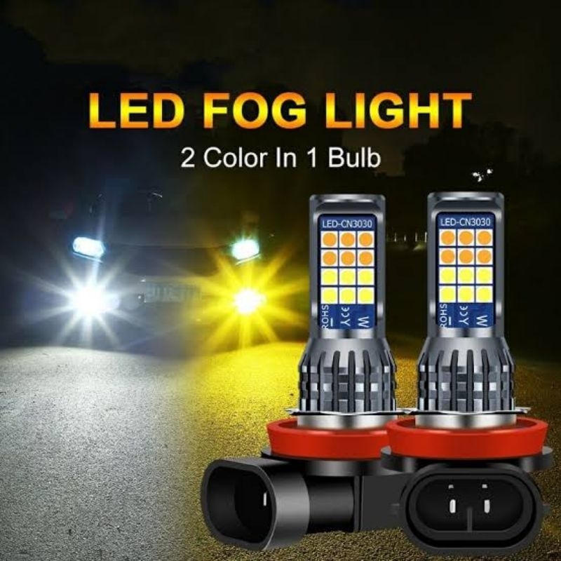 Jual Bohlam LED fog lamp H8 H11 H16 2 Pcs lampu bumper Avanza Xenia Ayla cayla sigra dll Putih ...