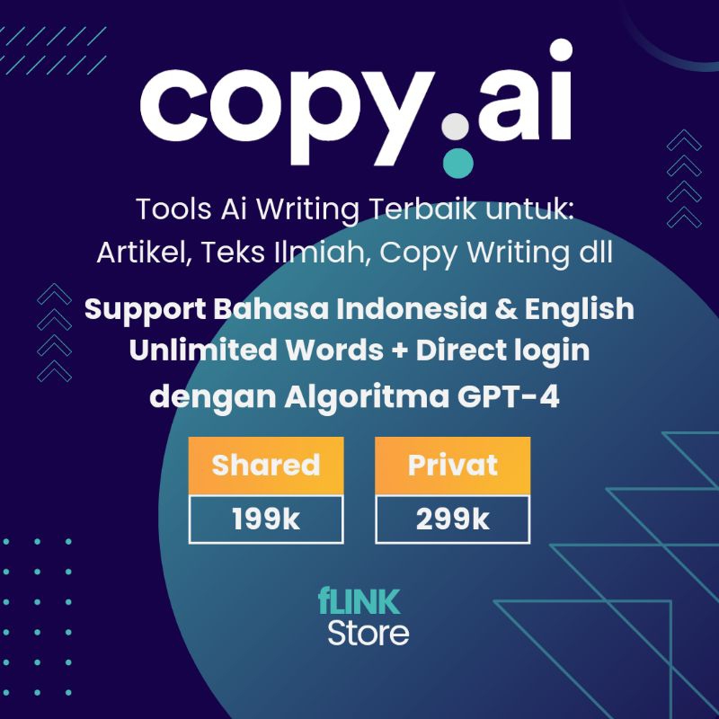 Jual COPY AI GPT-4 PRO UNLIMITED WORDS 30 HARI RESMI | Shopee Indonesia