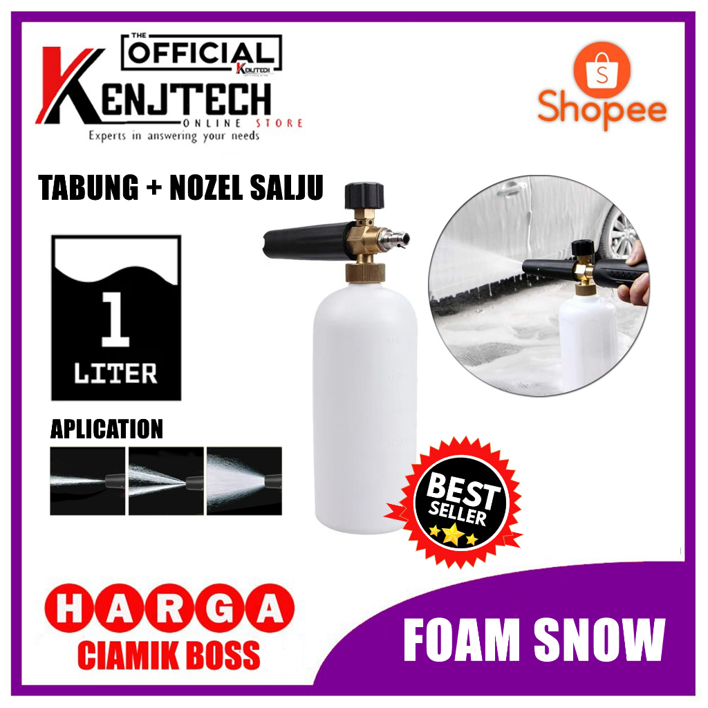 Jual Foam lance BOTOL TEBAL Foam snow Tabung Busa salju Spray Sabun ...