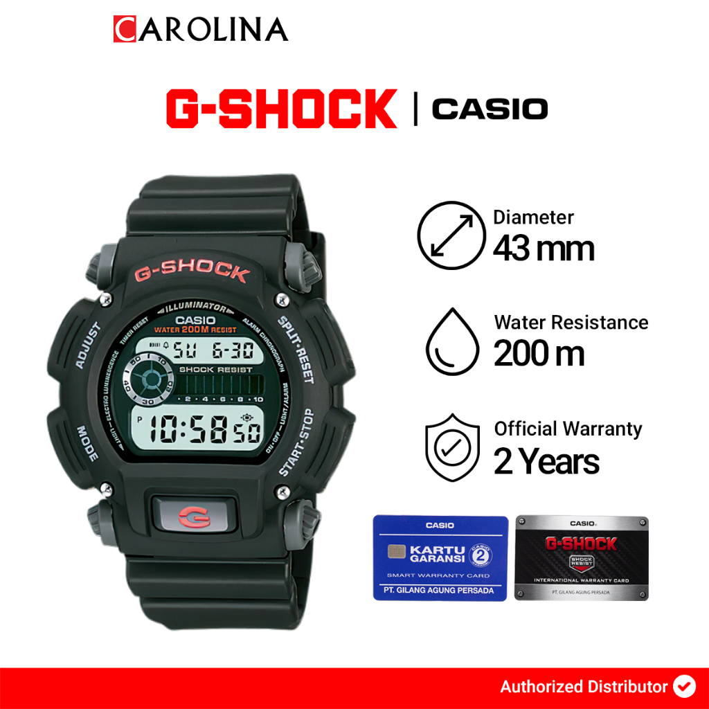 Jual Jam Tangan Pria Casio G-Shock DW-9052-1V Digital Dial Black Resin ...