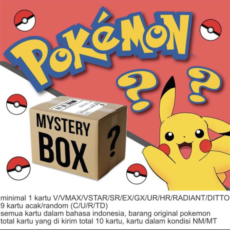 Jual Mystery box pokemon kartu tcg indonesia murah vstar vmax sr hr ur gx | Shopee Indonesia