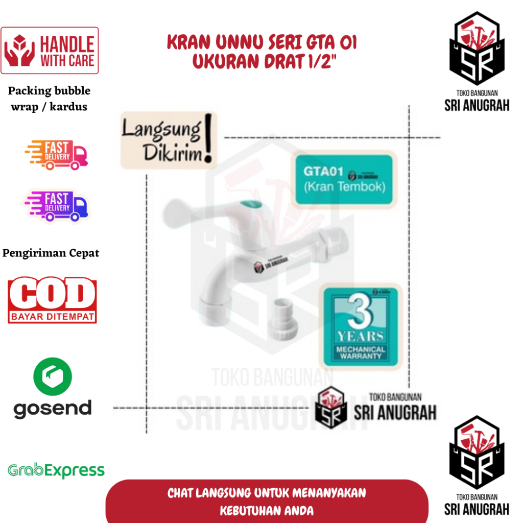 Jual Unnu Kran Air ABS GTA01 1/2" | Shopee Indonesia